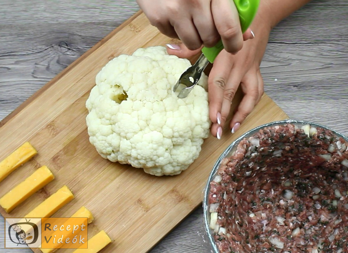 TÖLTÖTT KARFIOL RECEPT VIDEÓVAL - töltött karfiol készítése
