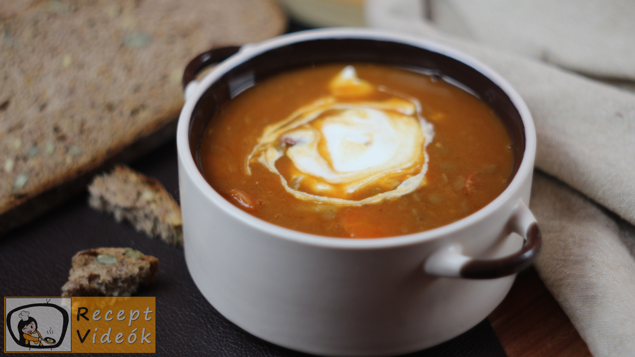 LENCSELEVES RECEPT VIDEÓVAL - lencseleves készítése