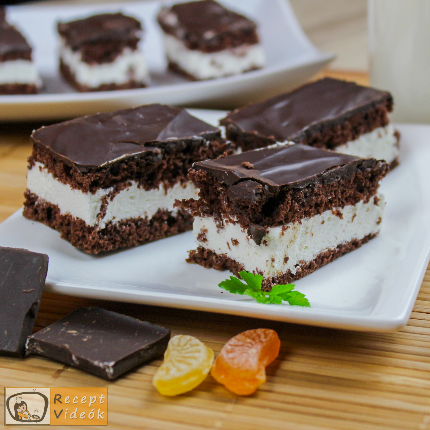 KINDER TEJSZELET RECEPT VIDEÓVAL - kinder tejszelet készítése