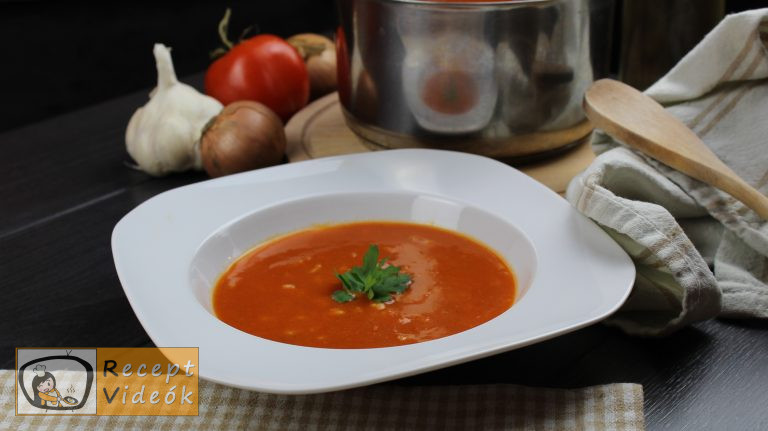 PARADICSOMLEVES RECEPT VIDEÓVAL - paradicsomleves készítése