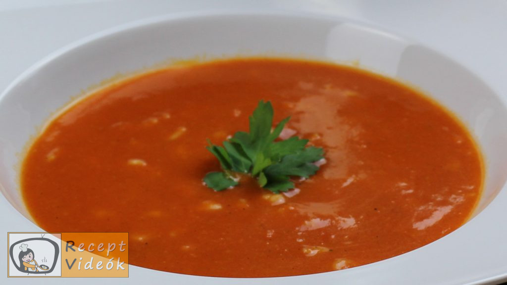 PARADICSOMLEVES RECEPT VIDEÓVAL - paradicsomleves készítése