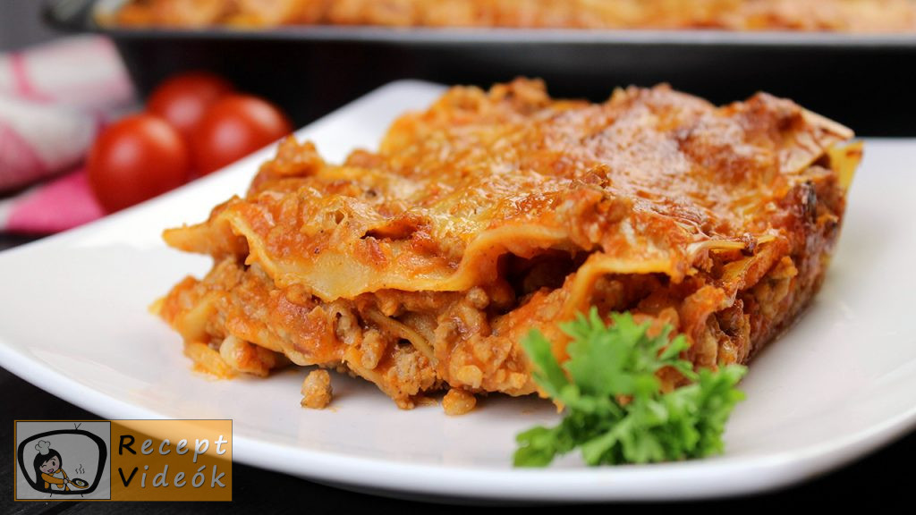 EGYSZERŰ LASAGNE RECEPT VIDEÓVAL - lasagne készítése