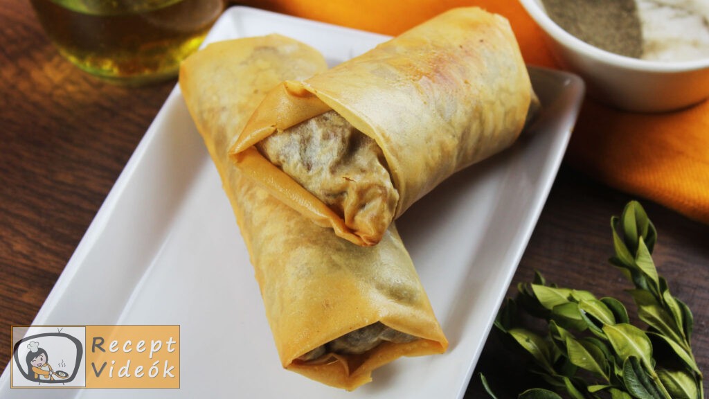 TAVASZI TEKERCS RECEPT VIDEÓVAL - tavaszi tekercs készítése